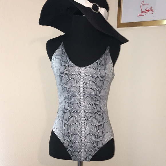 gaze | Tops | Snake Print Bodysuit | Poshmark
